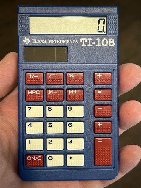 the little blue calculator ti 108 r nostalgia