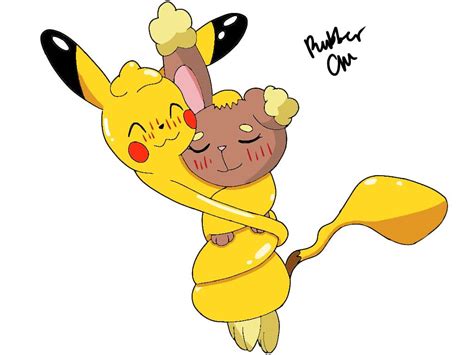Pikachu In Love With Buneary Pikachu In Love With Buneary