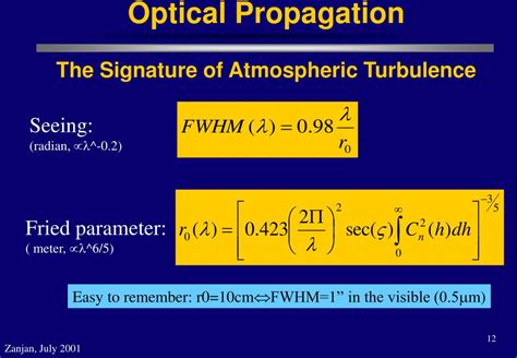Ppt Atmospheric Turbulence In Astronomy Powerpoint Presentation Free
