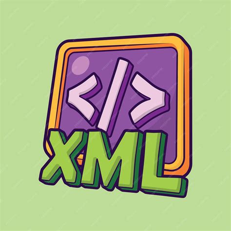 Premium Vector Xml Code Script Symbol Flat Design Vector Illustration