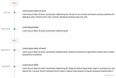 用 Css 从零写一个时间轴效果 掘金