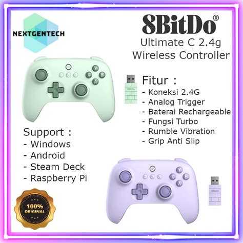 8bitdo Ultimate C 2 4g Controller Wireless Gamepad Windows Steam Shop Tokopedia