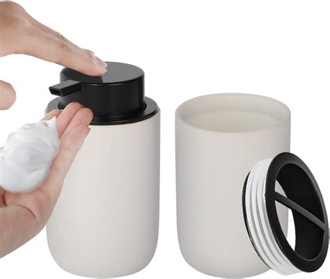 Fvstar Ceramic Foaming Soap Dispenser And Toothbrush Holder