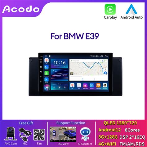 For Bmw E39 Android 12 664g 8128g Car Stereo Support Carplay Android