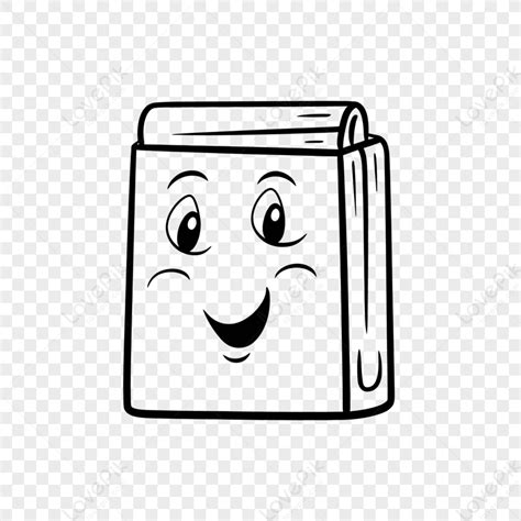 활짝 열린 입 윤곽선 스케치 드로잉이 있는 행복한 책 색칠 페이지 벡터선 그리기개요 Png 일러스트 무료 다운로드 Lovepik