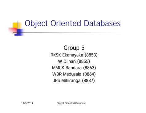 Object oriented databases | PDF