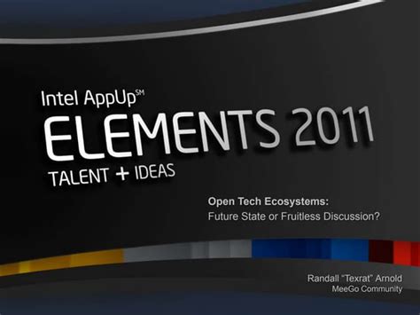 Open Tech Ecosystems Future State Or Fruitless Discussion Ppt