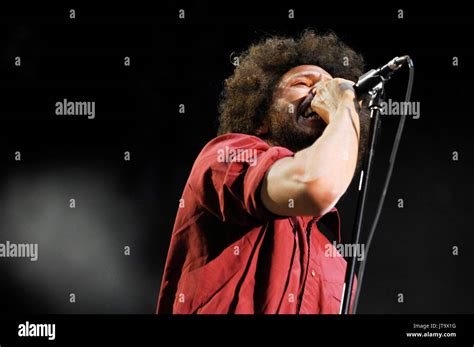 Zack De La Rocha Rage Against Machine Performs 2008 Lollapalooza Music