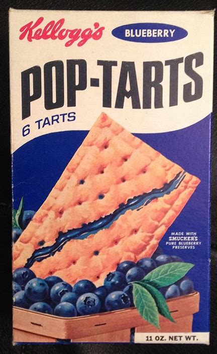 Vintage 1967 Kelloggs Pop Tarts Blueberry Toaster Pastries Pop