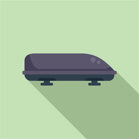 Auto Roof Box Icon Flat Vector Car Travel 14918224 Vector Art At Vecteezy