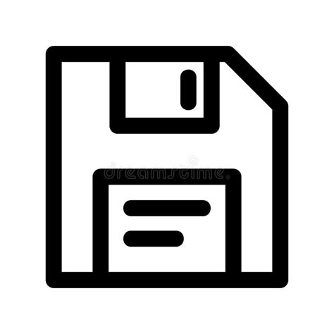 Floppy Disk Icon Or Logo Isolated Sign Symbol Vector Illustration Stock