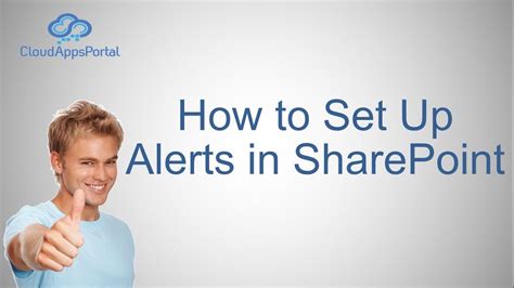 How To Set Up Alerts In Sharepoint Youtube