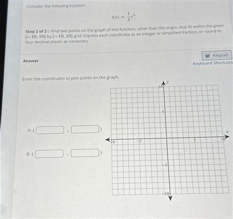 Solved Consider The Following Functiontx14x6step 2 ﻿of 2