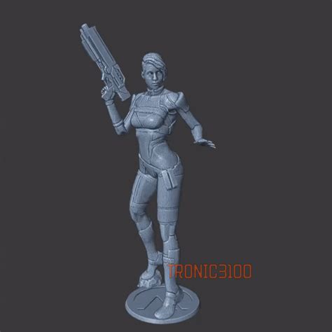 Stl File Mass Effect Andromeda Cora Harper Statue 👾 ・3d Printing Idea
