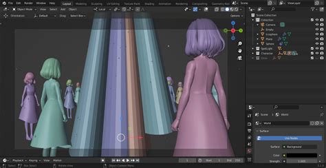 2d Style Scene Rendered In Eevee R Blender