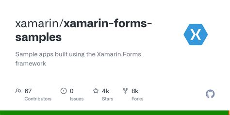 Github Xamarin Xamarin Forms Samples Sample Apps Built Using The Xamarin Forms Framework