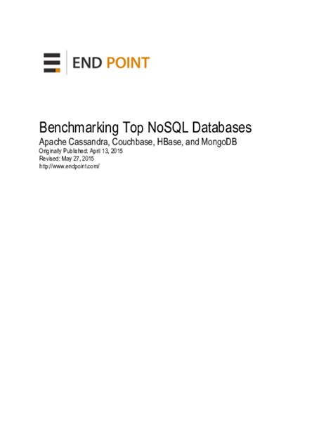 Pdf Benchmarking Top Nosql Databases Miss Thakur