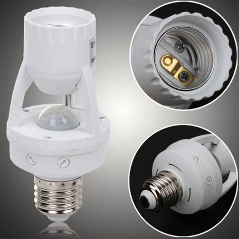 360 Rotating Motion Sensor Socket Switch Led Bulb Base · Mavigadget
