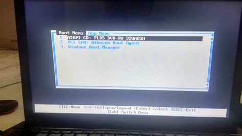 Laptop Showing Boot Menu On Startup