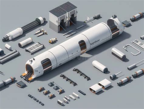 Dismantlement Diagram Of Hyperloop The Hyperloop Is In The Middle Of The Picture And Hyperloop
