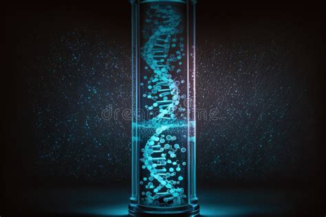 Dna Sequencing Background Generative Ai Stock Image Image Of Genome