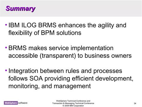 Websphere Technical Conference 2009 Enhancing Your Bpm Solution With