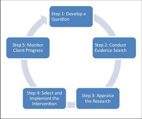 Rubin 2008 Five Step Evidence Based Practice Decision Making Model