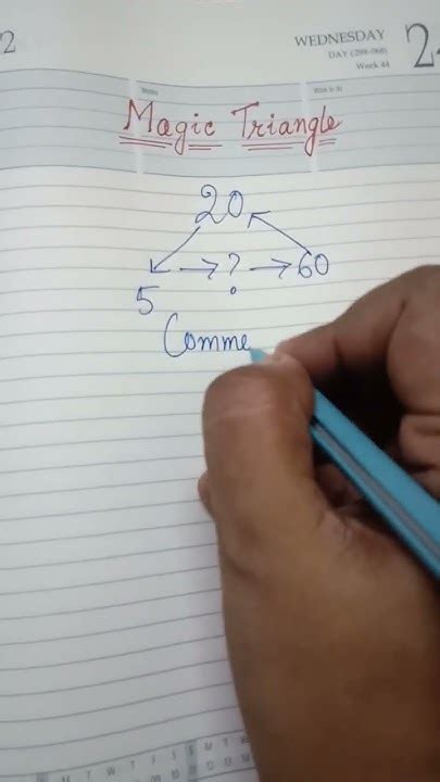 Magic Triangle Number Pattern Numberseries Numberpatterns Shorts Short Shortsfeed Ytshort