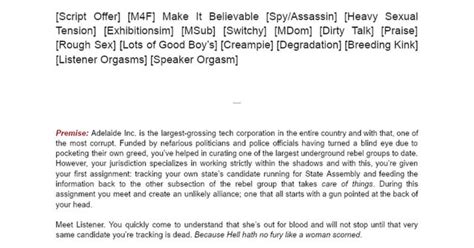 M4f The High Road Script Offer Historical Enemies To Lovers