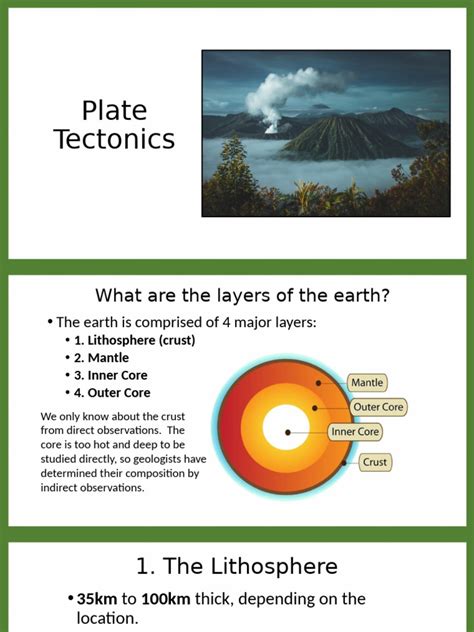 Editable Plate Tectonics Ppt Pdf