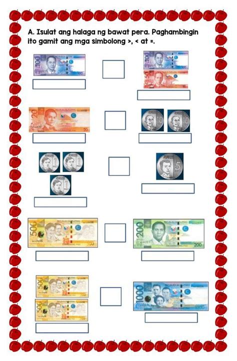 Comparing Philippine Money Worksheet In 2025 Money Worksheets