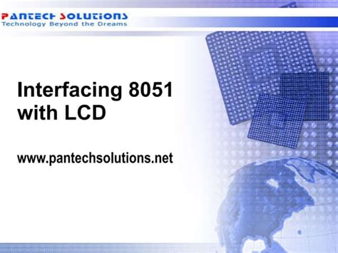 Interfacing Lcd With 8051 Microcontroller Ppt