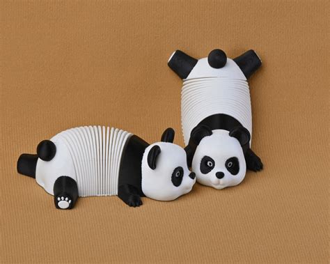 Spring Panda Fidget Toy No Supports By Andy Makerworld Download Free