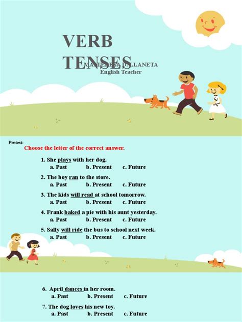Verb Tenses Pdf Grammatical Tense Perfect Grammar