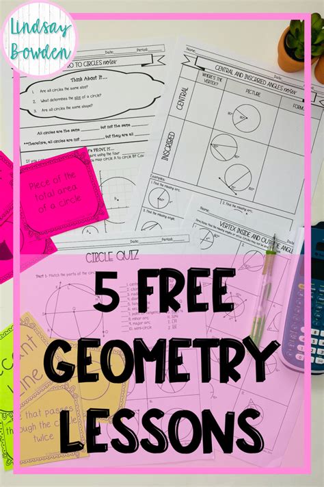 5 Free Geometry Lessons Lindsay Bowden