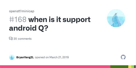 when is it support android q · issue 168 · openstf minicap · github