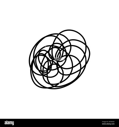 complex line complicated way messy ball concept loading idea vector