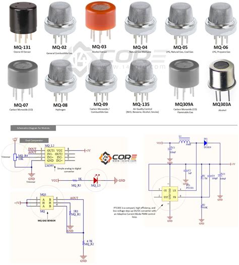 Wiring The Mq Xx Sensor For Ozone Lpg C3h8 Co H C2h6o C6h6 Gas