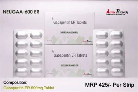 Gabapentin 600mg Er Tablets In All India At ₹ 425 Stripe Ambala Id 2853668434430