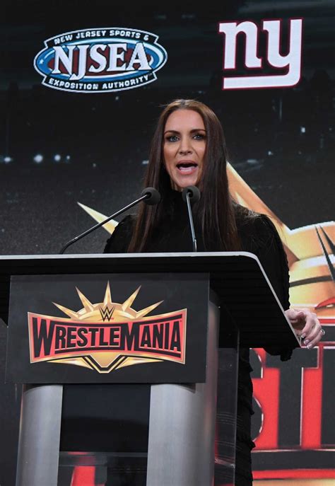 Stephanie Mcmahon At The Wwe Wrestlemania 35 Press Conference In East