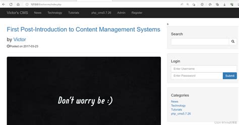 Victor Cms 二次注入漏洞（cve 2022 26201） Csdn博客