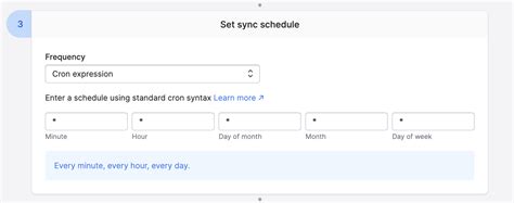 Sync Schedule