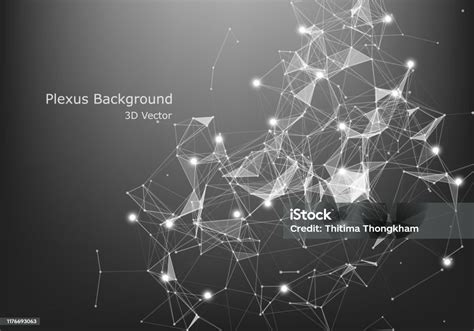 추상 인터넷 연결 및 기술 그래픽 디자인 어두운 배경에 다각형이 있는 설계를 위한 삼각형 셀이 있는 배경입니다 0명에 대한 스톡 벡터 아트 및 기타 이미지 Istock