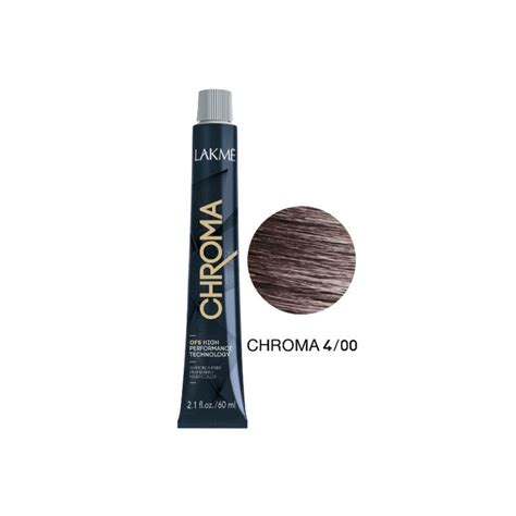 Lakme Chroma 4/00 Permanantna Farba do Włosów be amoniaku 60ml