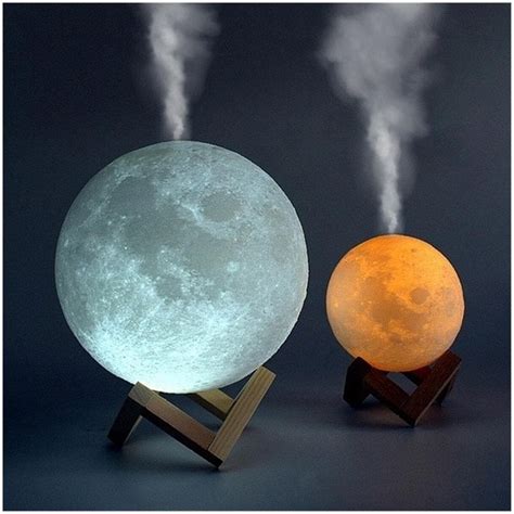 Justgreenbox 880ml 3d Led Notte Luce Aria Umidificatore Luna Lampada Justgreenbox 880ml 3d Led Notte Luce Aria Umidificatore Luna Lampada