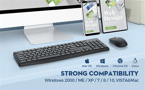 Wireless Keyboard And Mouse Combo Colikes 2 4g Usb Cordless Mouse And Keyboard 3