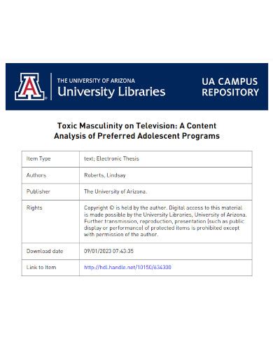 Toxic Masculinity Examples Format How To Identify PDF