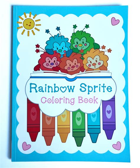 Sprite Coloring Book W Stickers Marker Friendly Thesketchypumpkin