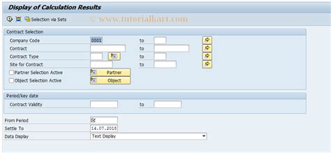 RESRCL SAP Tcode Display Results Of Calculation Transaction Code