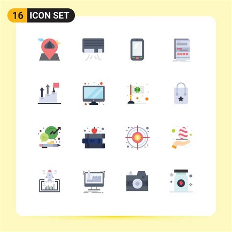 User Interface Pack Of 16 Basic Flat Colors Of Responsive Internet Phone Dynamic Samsung